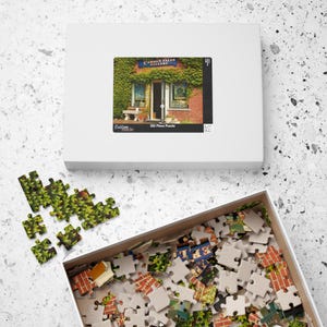Camden Falls Gallery Puzzle, Maine Art Jigsaw Puzzle, Coastal Brick ...