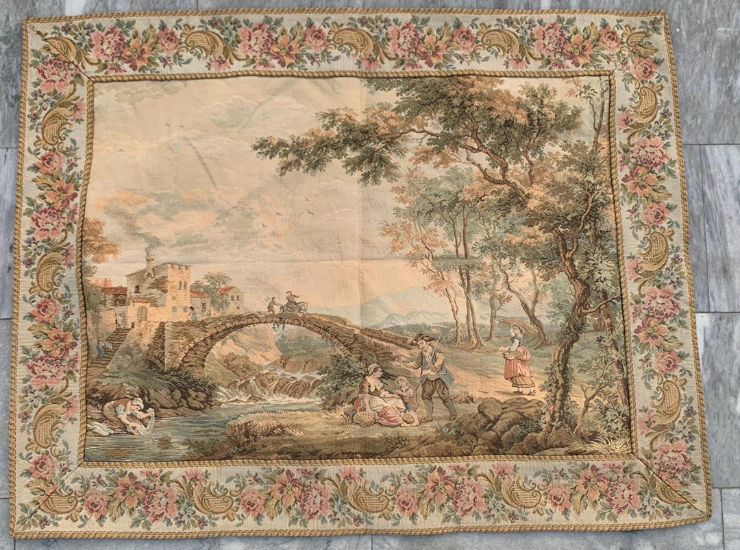 3x4 Ft Vintage French Tapestry Jungle View Tapestry Wall Hanging ...