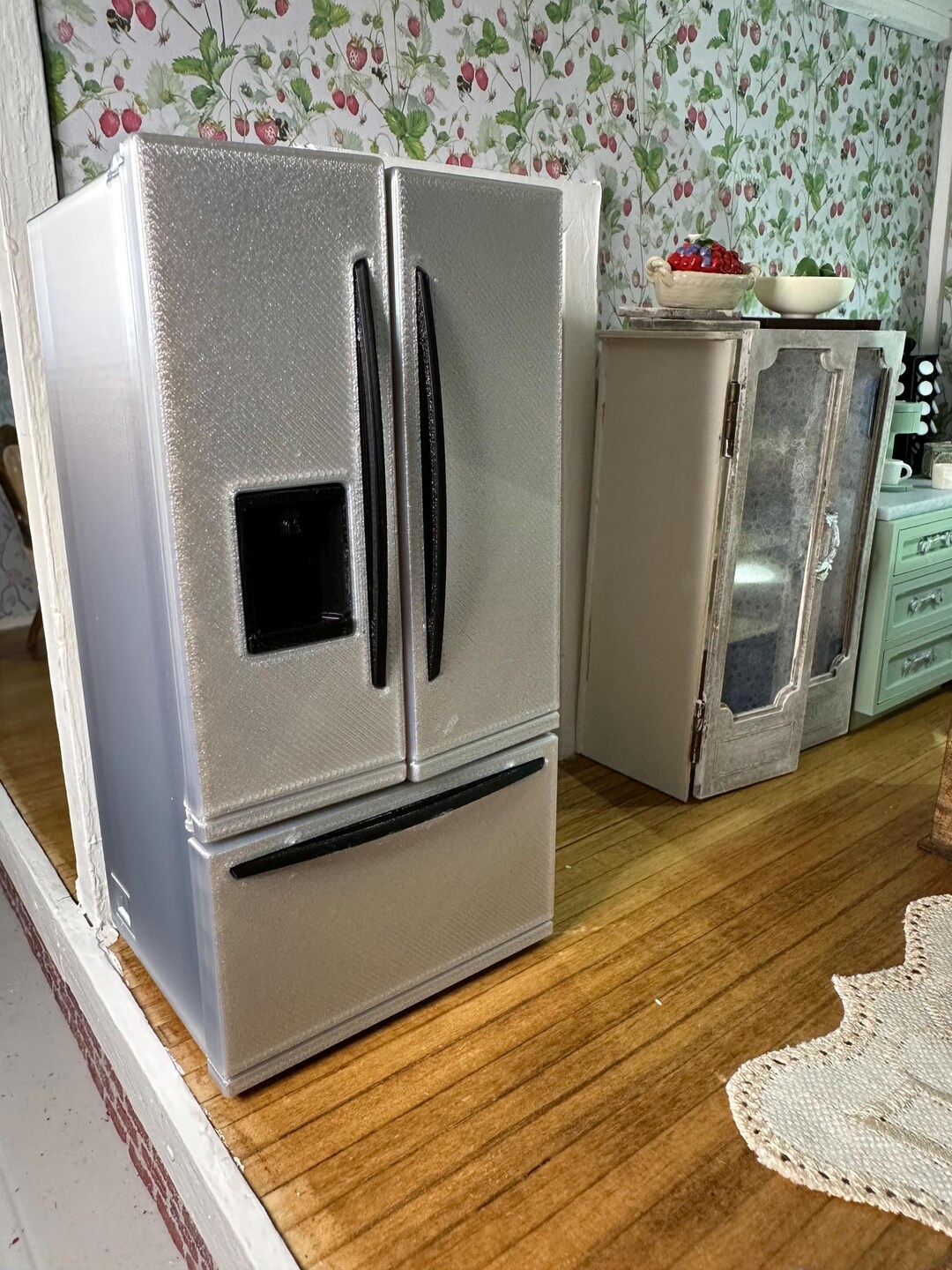 Modern Miniature Refrigerator 1:12 Scale - Etsy