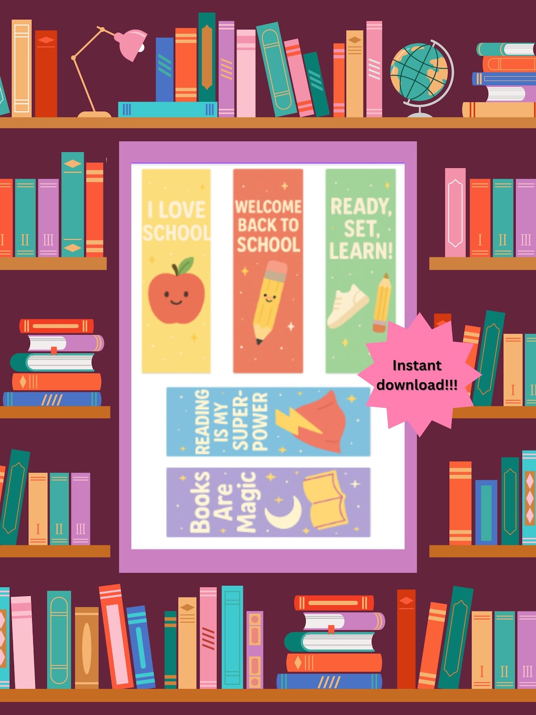 Back to School Bookmarks for Kids | Motivational Reading, Grades 1-4 ...
