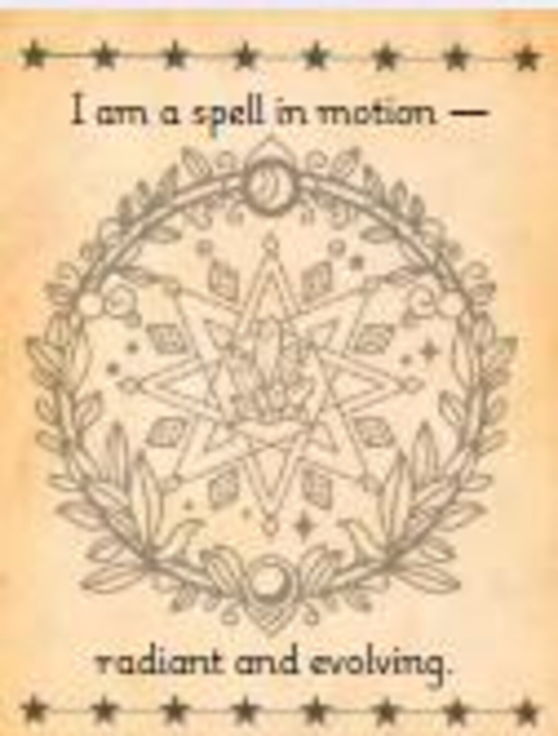 Witchy Printable Affirmation Cards – Self-love & Moon Magic Deck - Etsy
