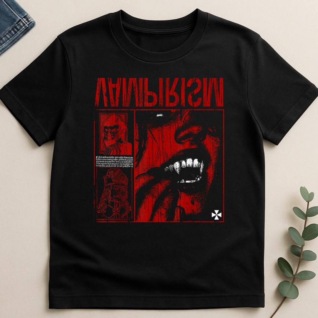 Dark Gothic Vampire Streetwear SVG PNG: Emo Y2K Grunge Design (digital ...