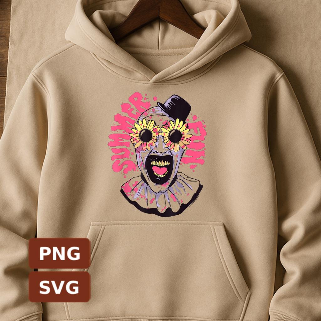 Terrifier Art the Clown Sunglasses SVG PNG: Horror Movie Fan Design ...