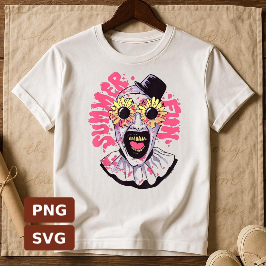 Terrifier Art the Clown Sunglasses SVG PNG: Horror Movie Fan Design ...