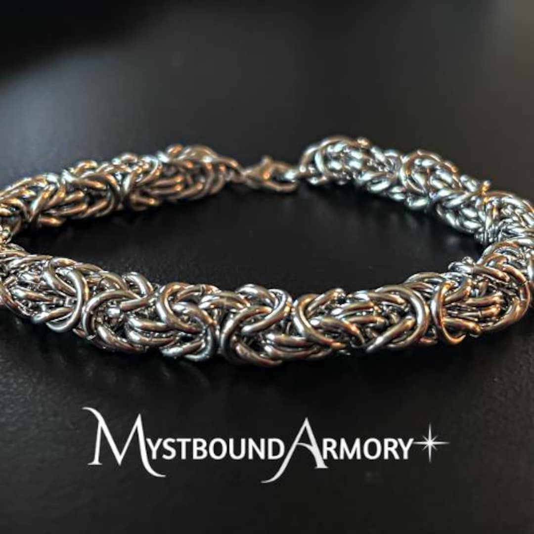 The Labyrinth – Byzantine Chainmail Bracelet | Fantasy Jewelry ...