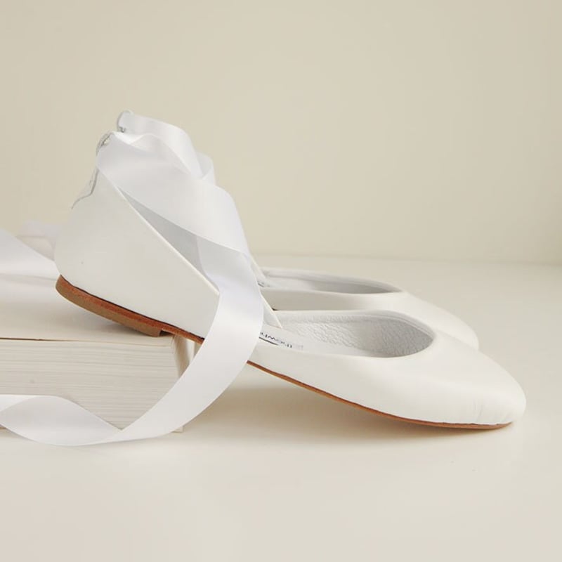 Wedding Laceup Flats - Etsy