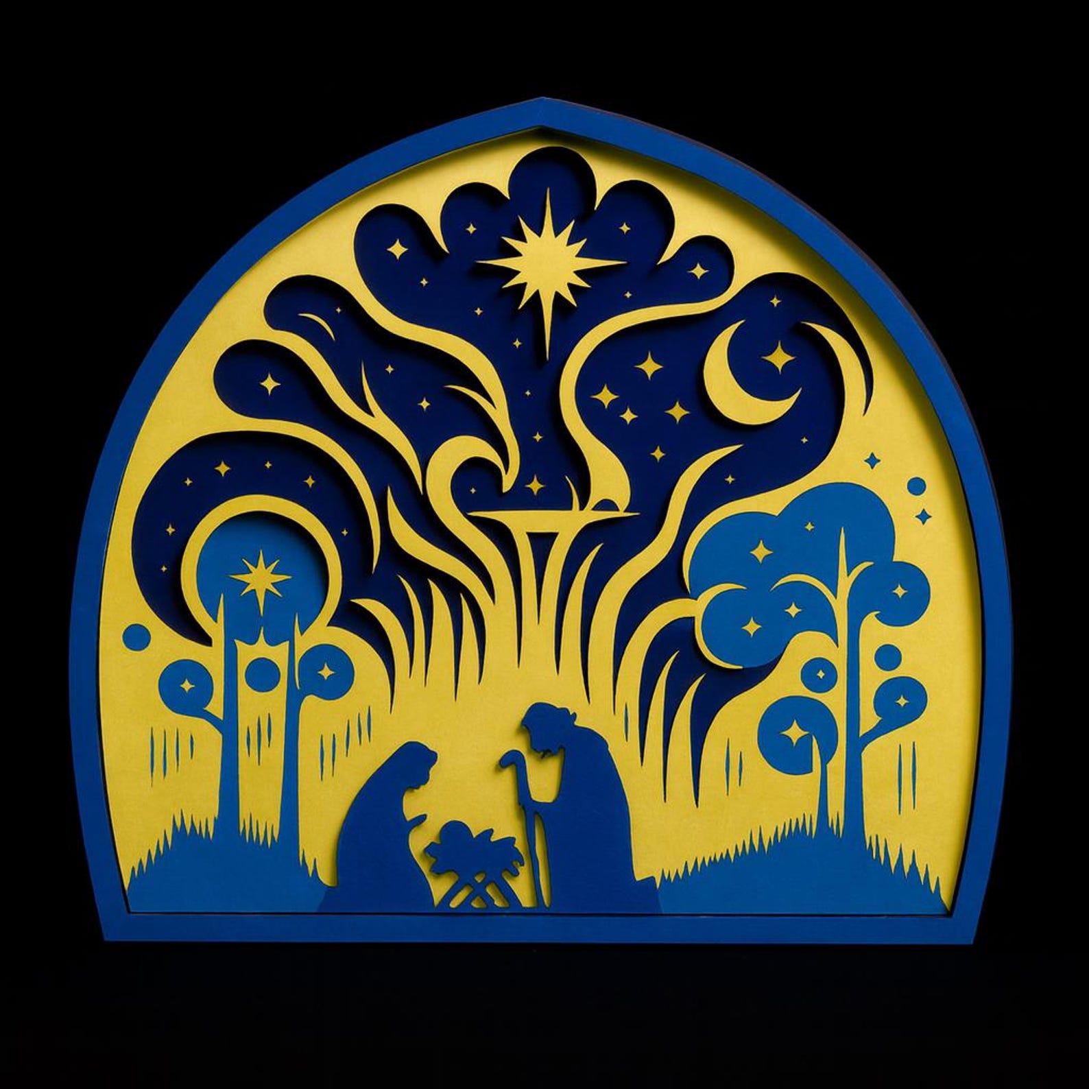 Layered Nativity Scene SVG – 3D Christmas Laser Cut File - Etsy