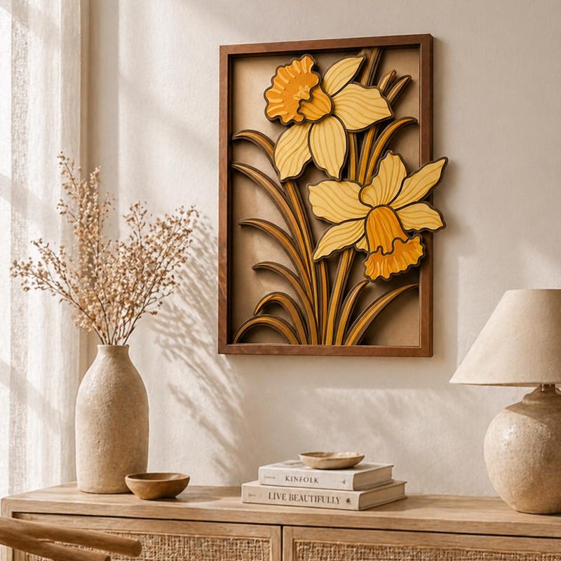 Daffodils Laser Cut Files - Etsy