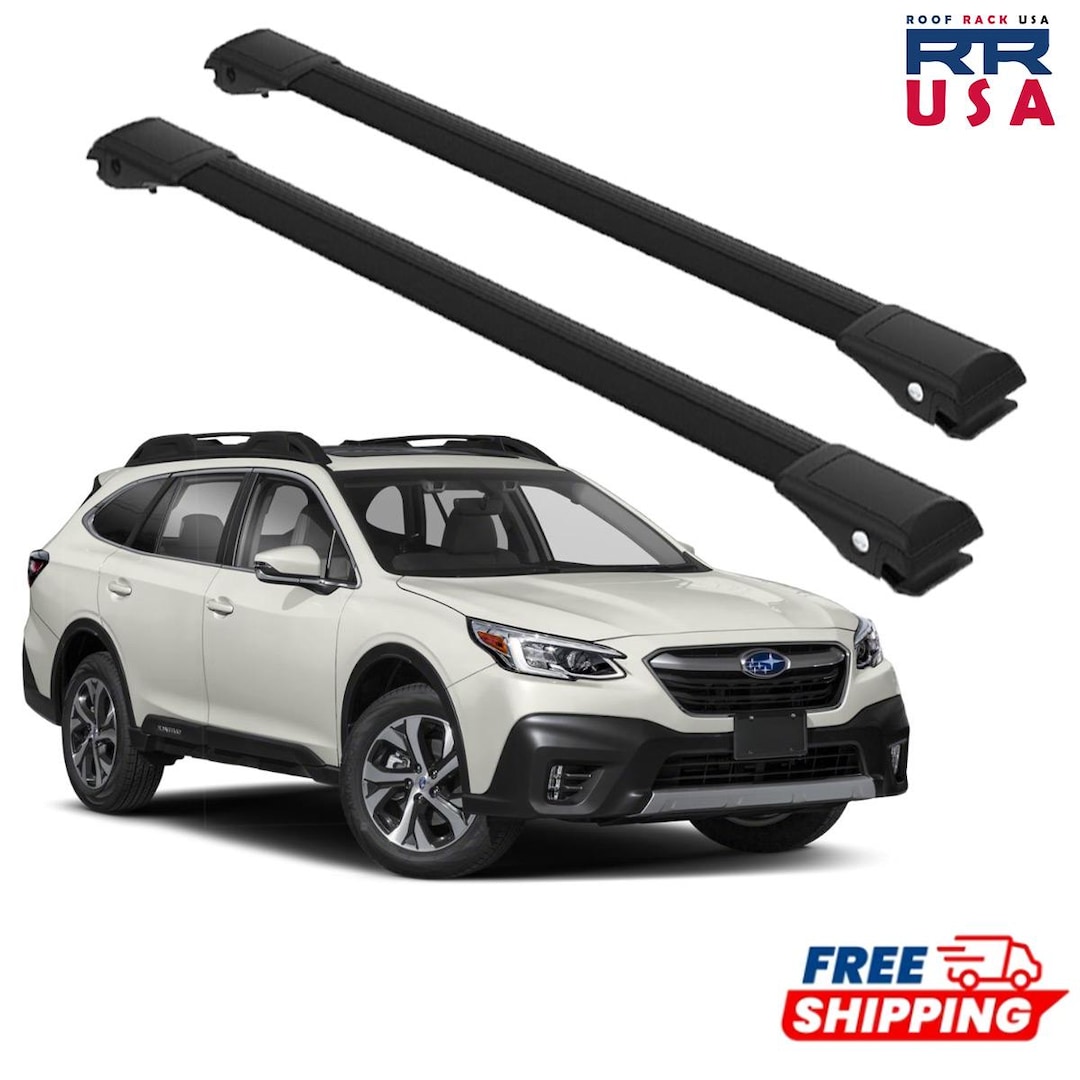 Roof Rack Cross Bars for Subaru Outback Wilderness 2022+ Black Wingbar ...