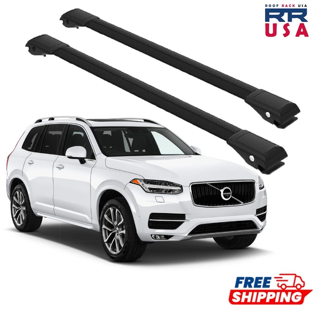 Roof Rack Cross Bars for Volvo XC90 2015-2022 Black Wingbar - Etsy