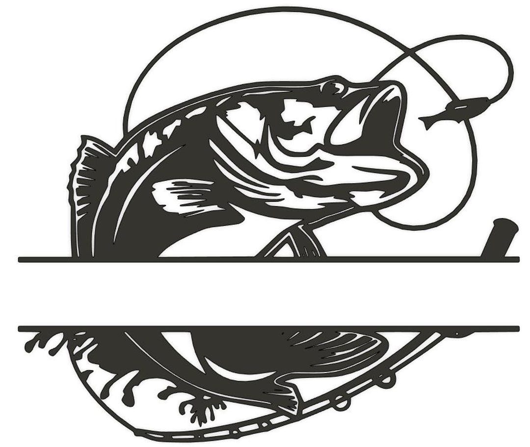 Bass Fish Dxf, Svg, Png, Laser Cutting, Printing, Cnc Plasma Cutting - Etsy