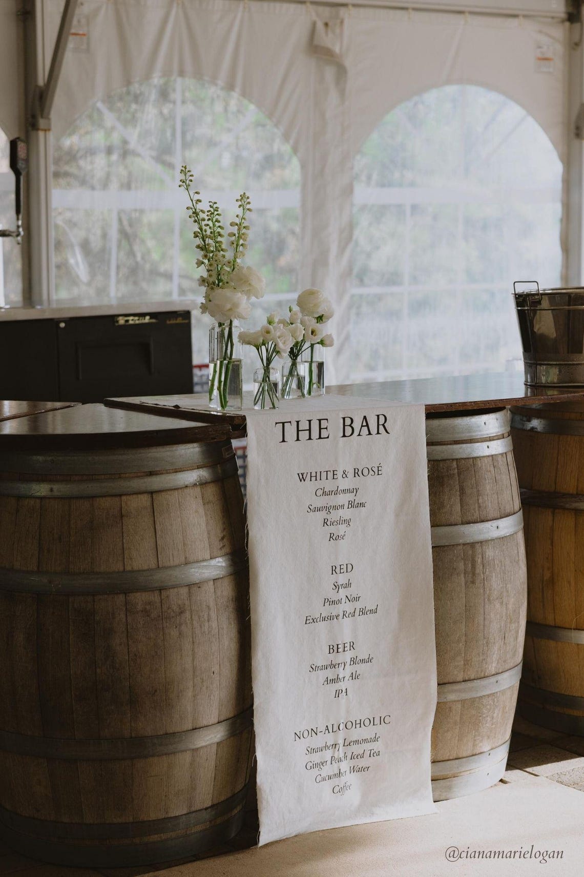 Customized Fabric Linen Bar Sign, Wedding Bar Signage, Bar Sign ...