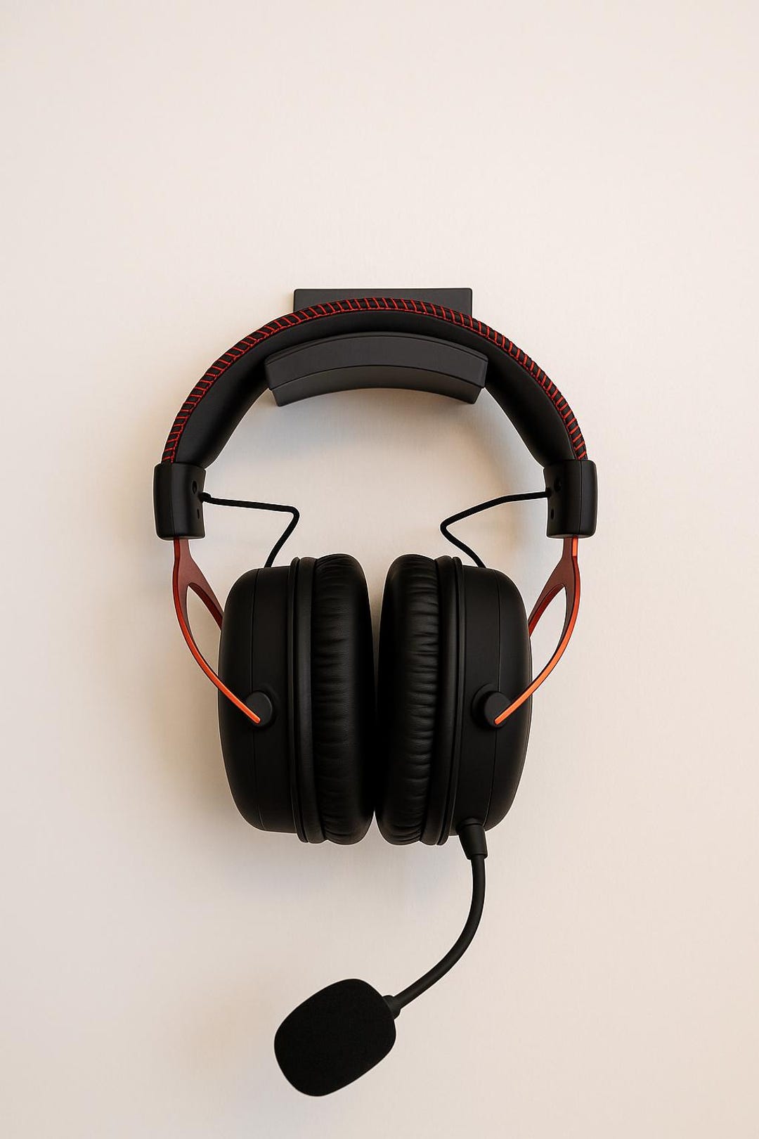 Wall-mounted Headphone Holder STL | Minimalist 3D Printable Hook for ...