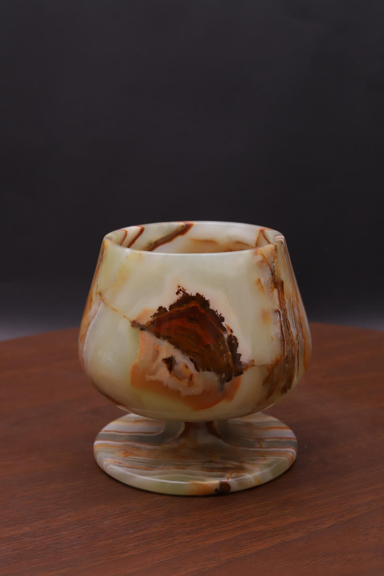 Natural Marble Onyx Goblet Set of 6 –handcrafted Natural Stone Wine ...
