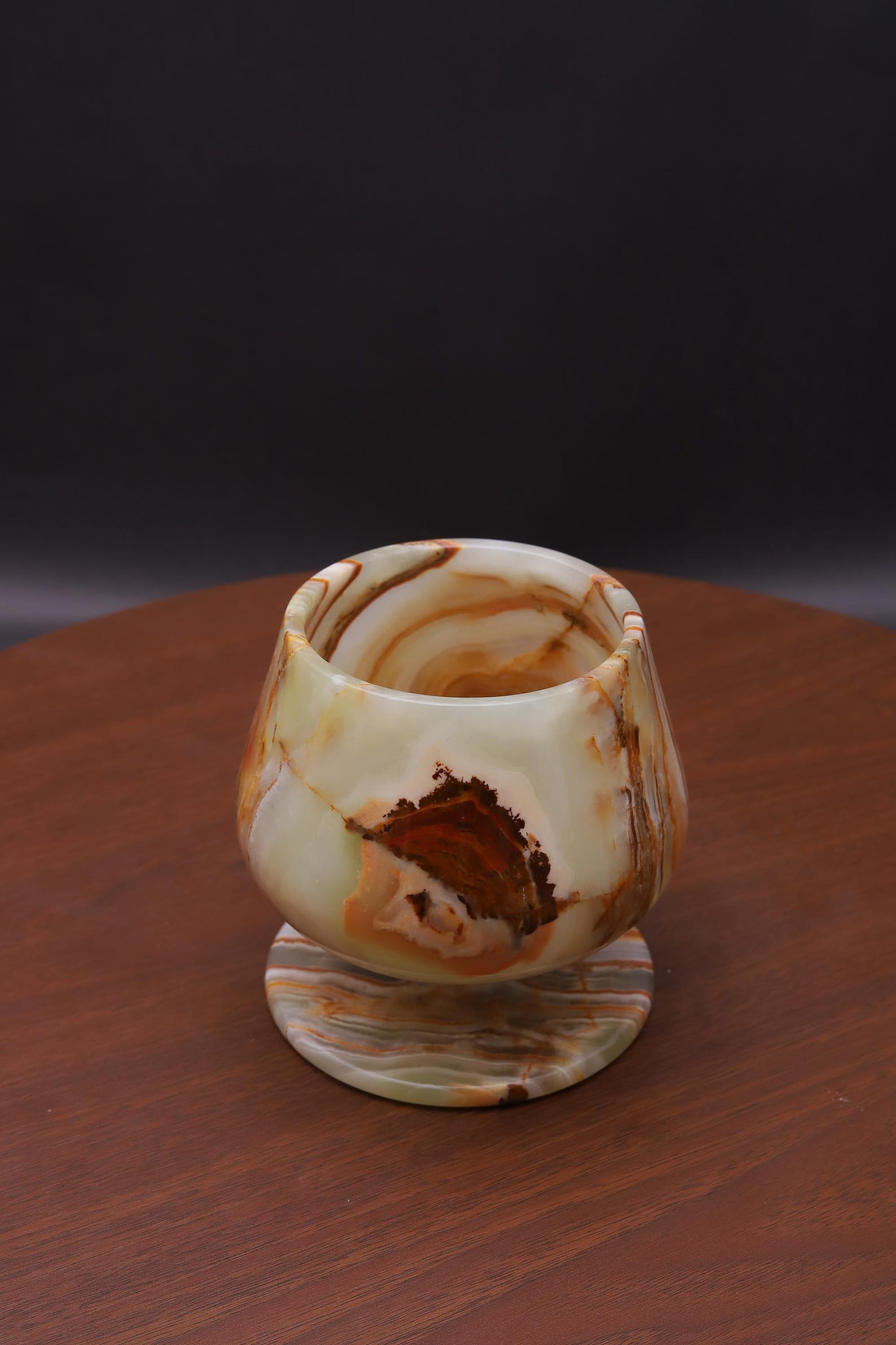 Natural Marble Onyx Goblet Set of 6 –handcrafted Natural Stone Wine ...
