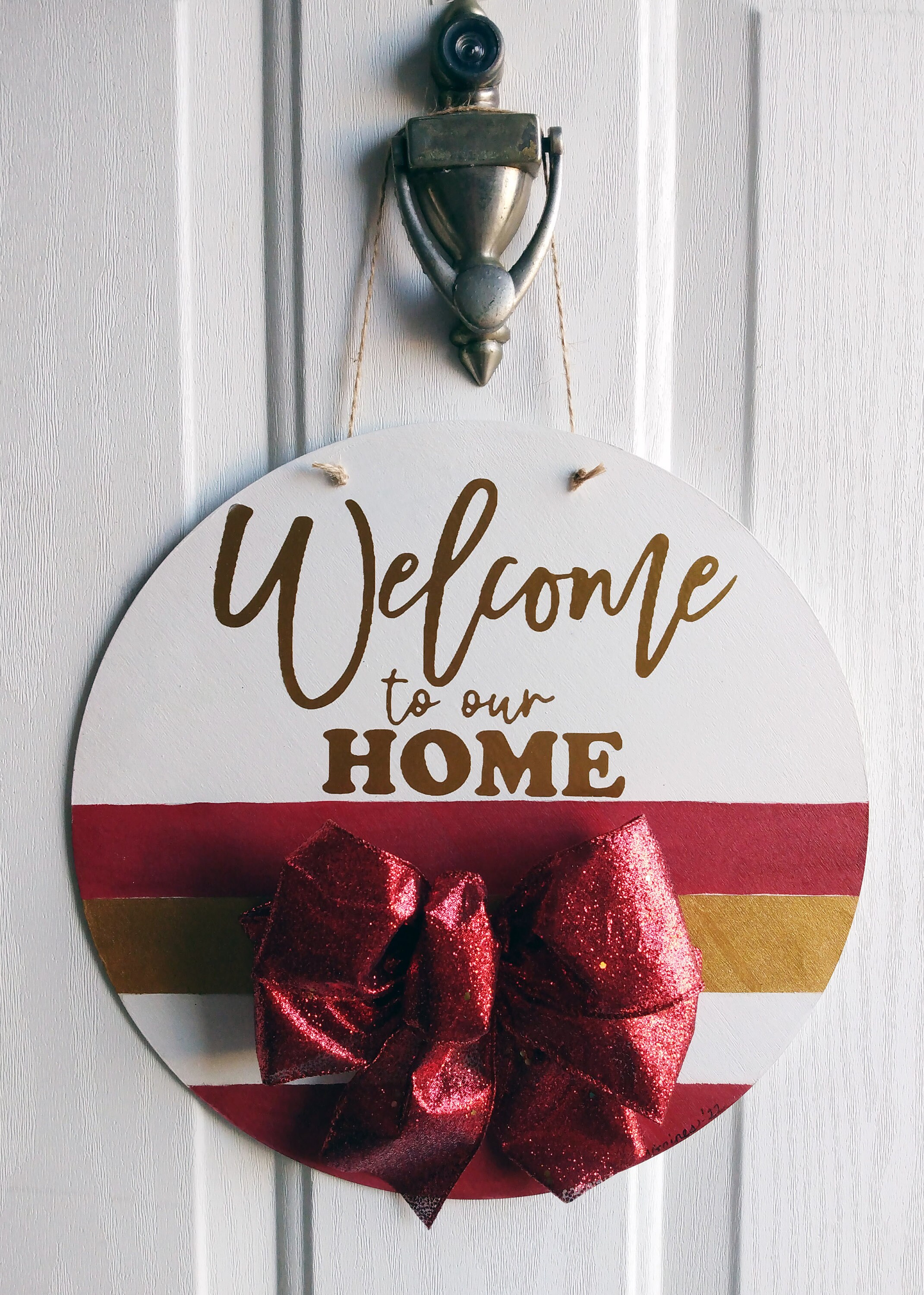 Wood Welcome Sign in KC Team Colors - Etsy