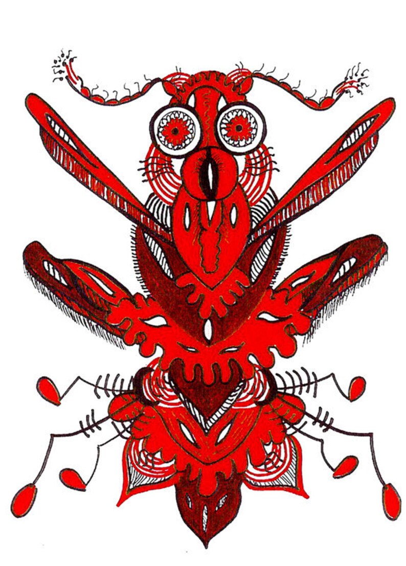 INSECT PAINTING Whimsical Bug Painting Bug Wall Art Susie - Etsy