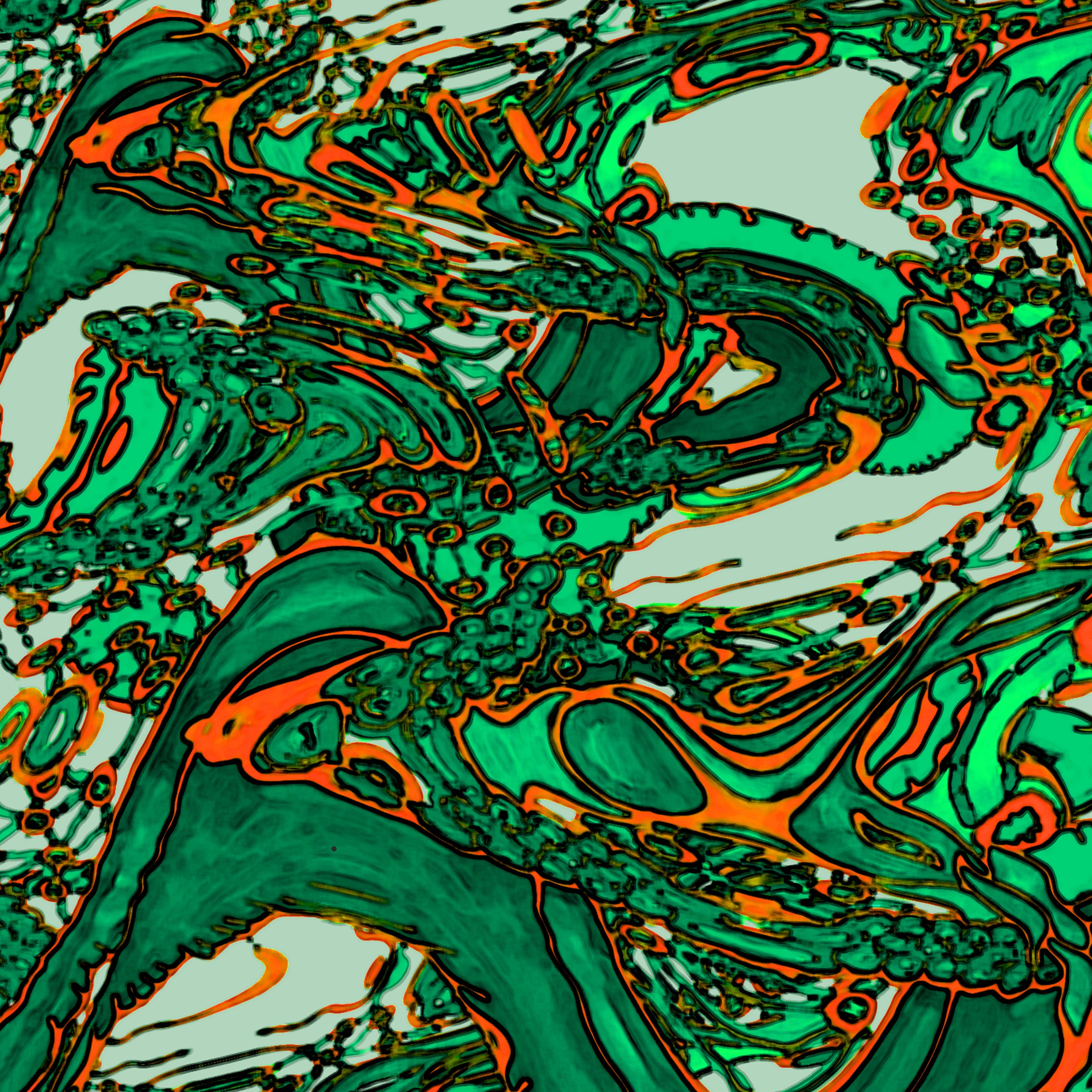 Hippie Art, Hippy Decor, Hippie Abstract Painting, Hippy Paisleys ...