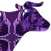 COW ART, ABSTRACT Cow Painting, Purple Wall Art Painting, Pop Art, Andy ...