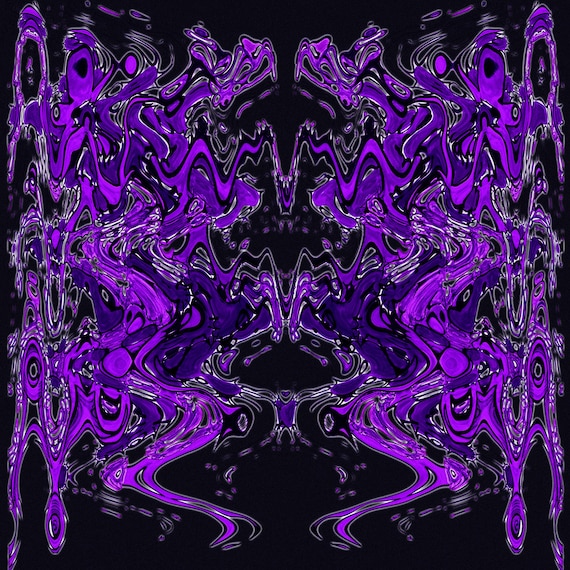 PURPLE AND BLACK Art Purple Abstract Painting Purple - Etsy
