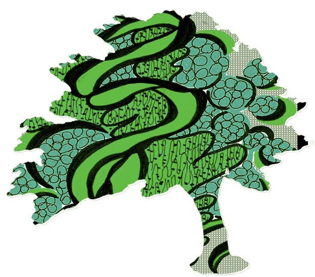 Abstract Tree Art, Swirly Tree Art, Nature Artist, Tree Painting, Tree ...