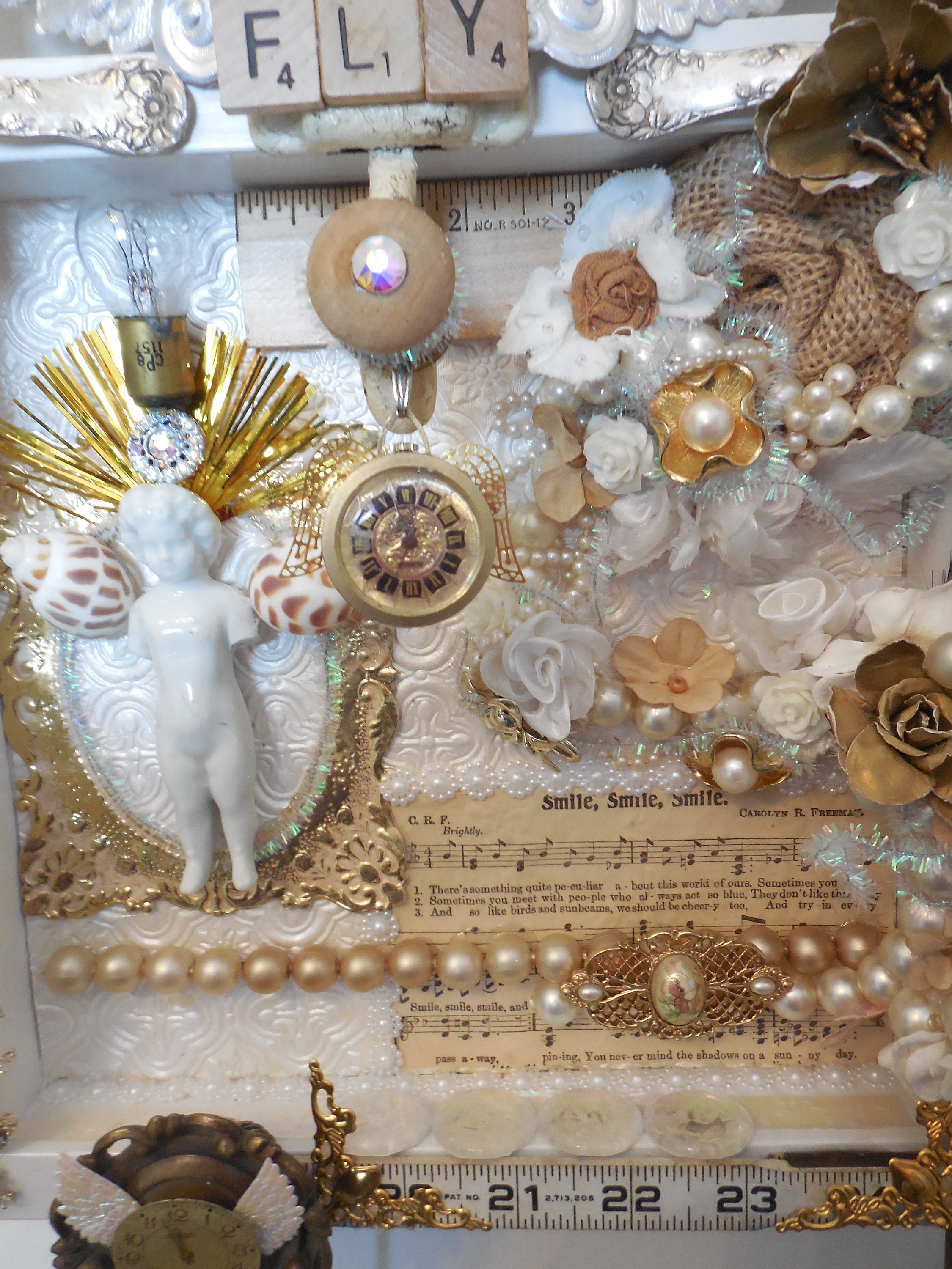 ALTERED ART, Shadow Box, Mixed Media Original, Niche, Free Spirit ...