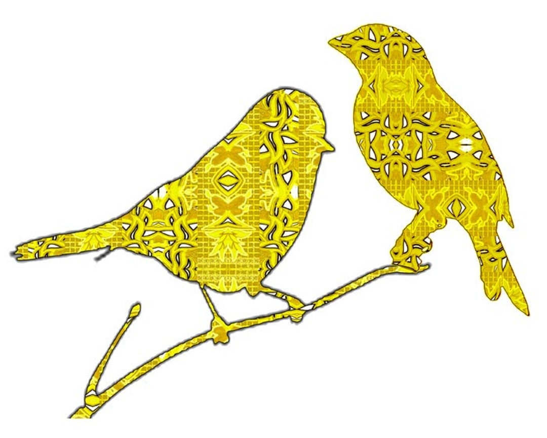 BIRD PAINTING, Finch Art Print, Birds Poster, Bird Lover Gift, Yellow ...