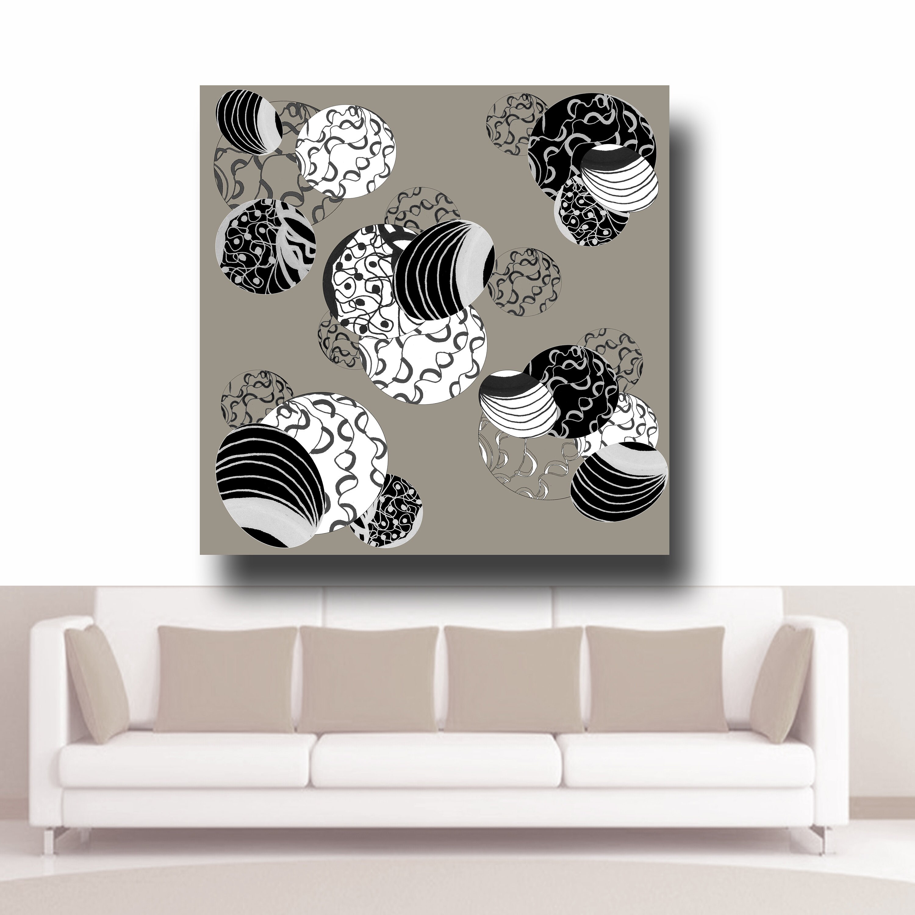 Arte de pared pintura abstracta abstracto moderno arte de - Etsy España