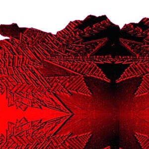 Abstract Tree Painting, Red and Black Art, Modern Red Art Painting ...