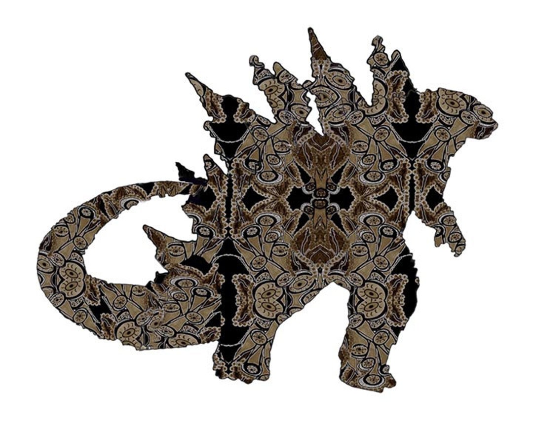 Godzilla Poster, Dinosaur Painting, Boys Room Wall Decor, Godzilla ...
