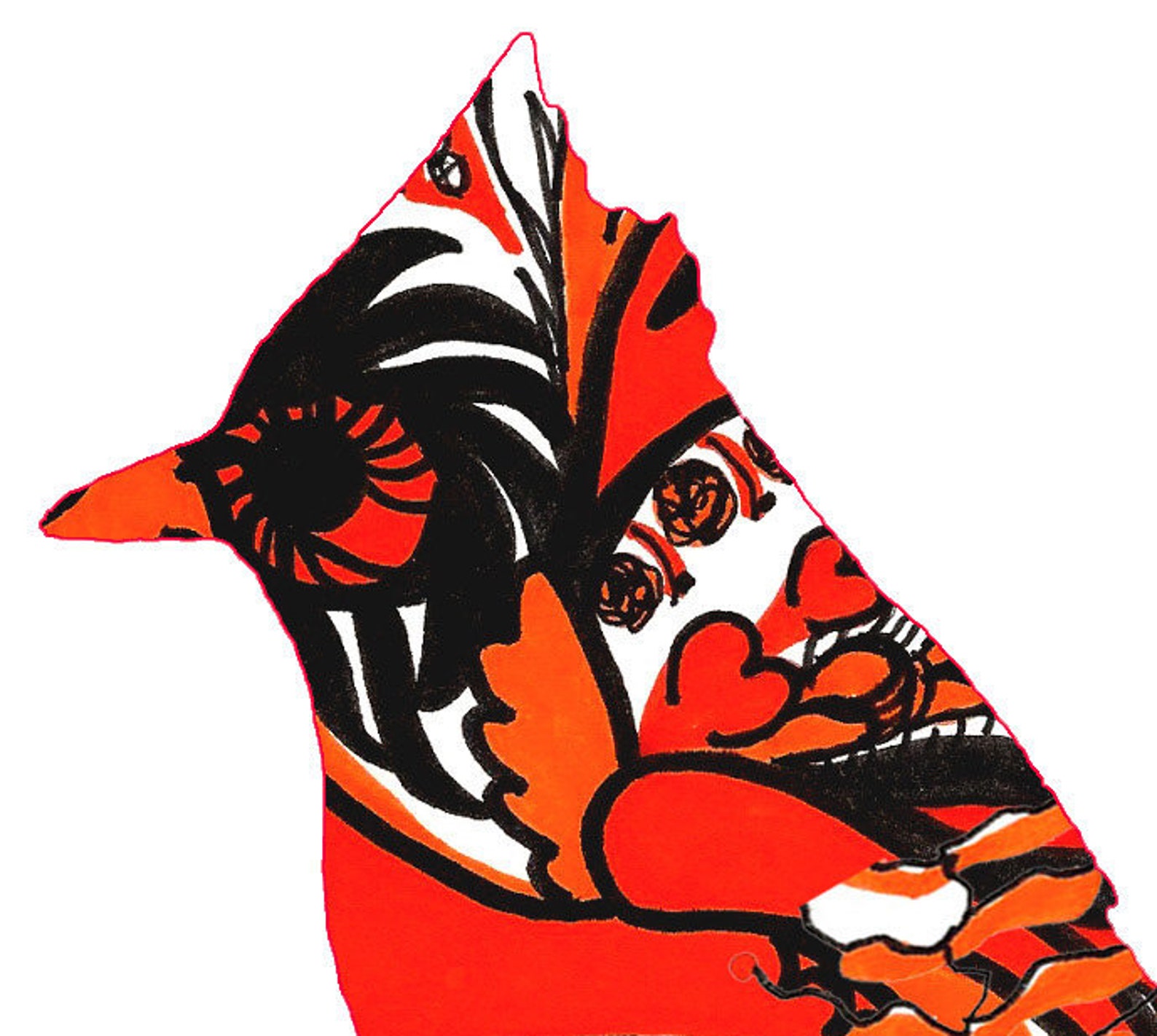 Cardinal Painting, Modern Cardinal Poster, Pop Art Bird Poster, Bird ...