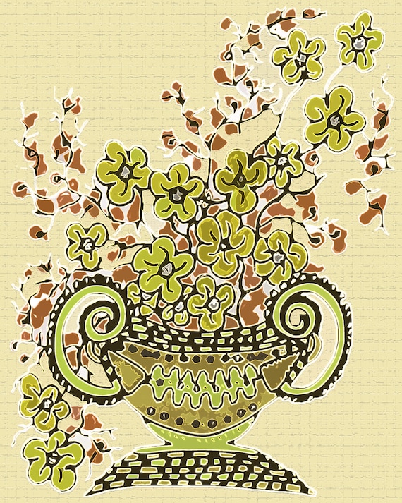 DOGWOOD Painting Dogwood Tree Wall Art Vase of Flowers | Etsy