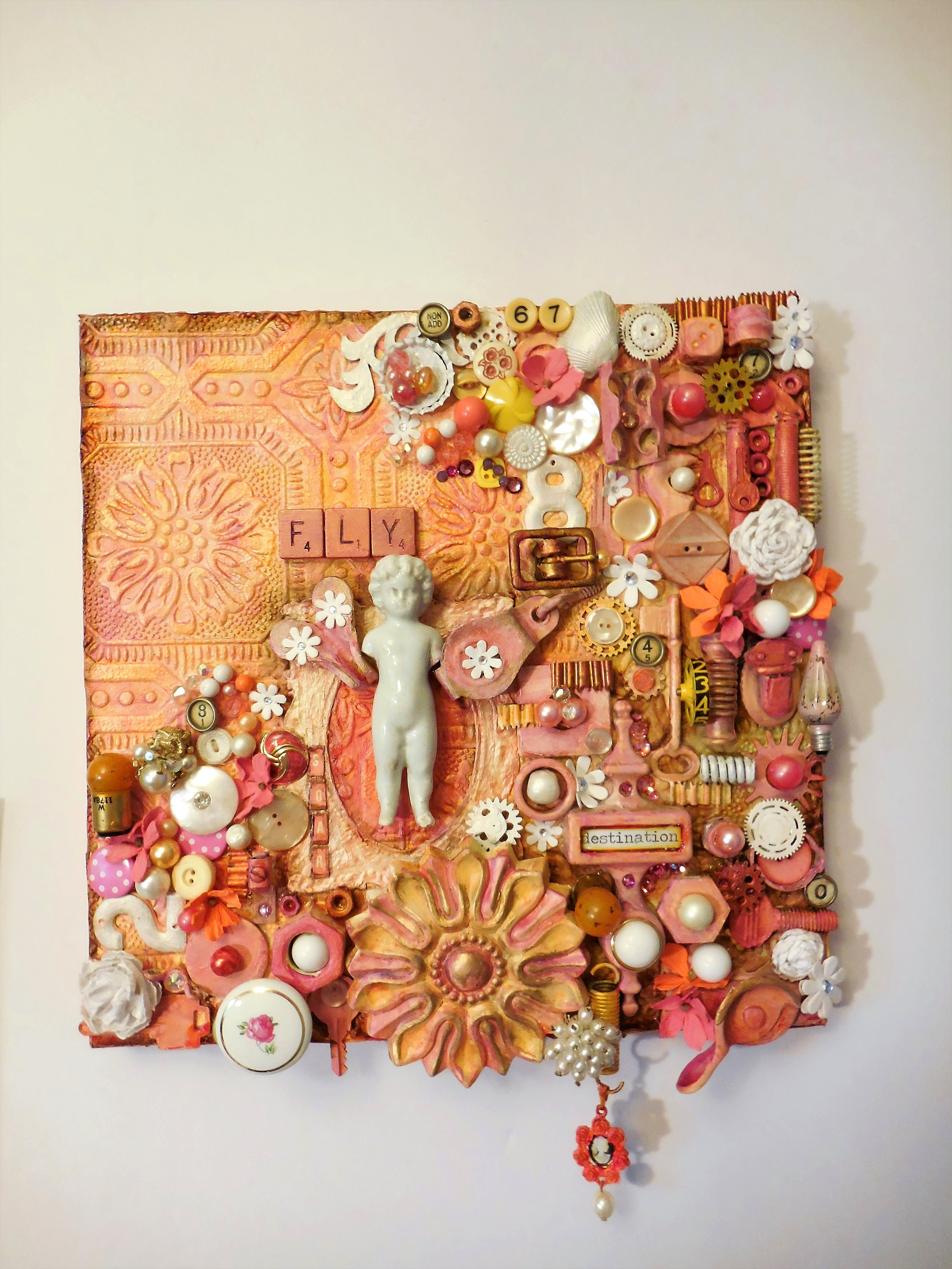 Mixed Media Art On Canvas