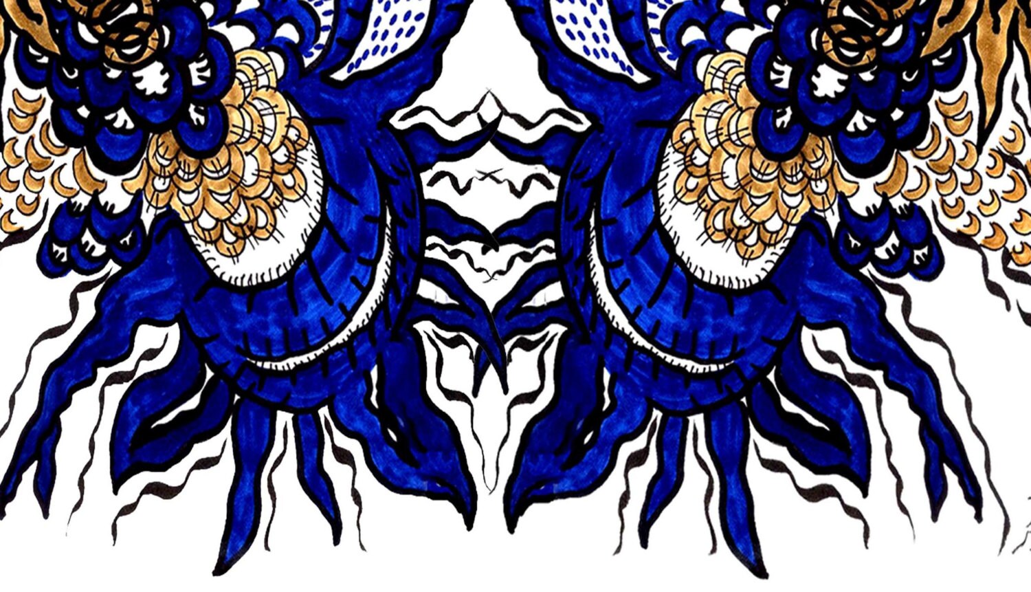 Native American Abstract Art, Native Ameican Indian Decor, Blue and ...