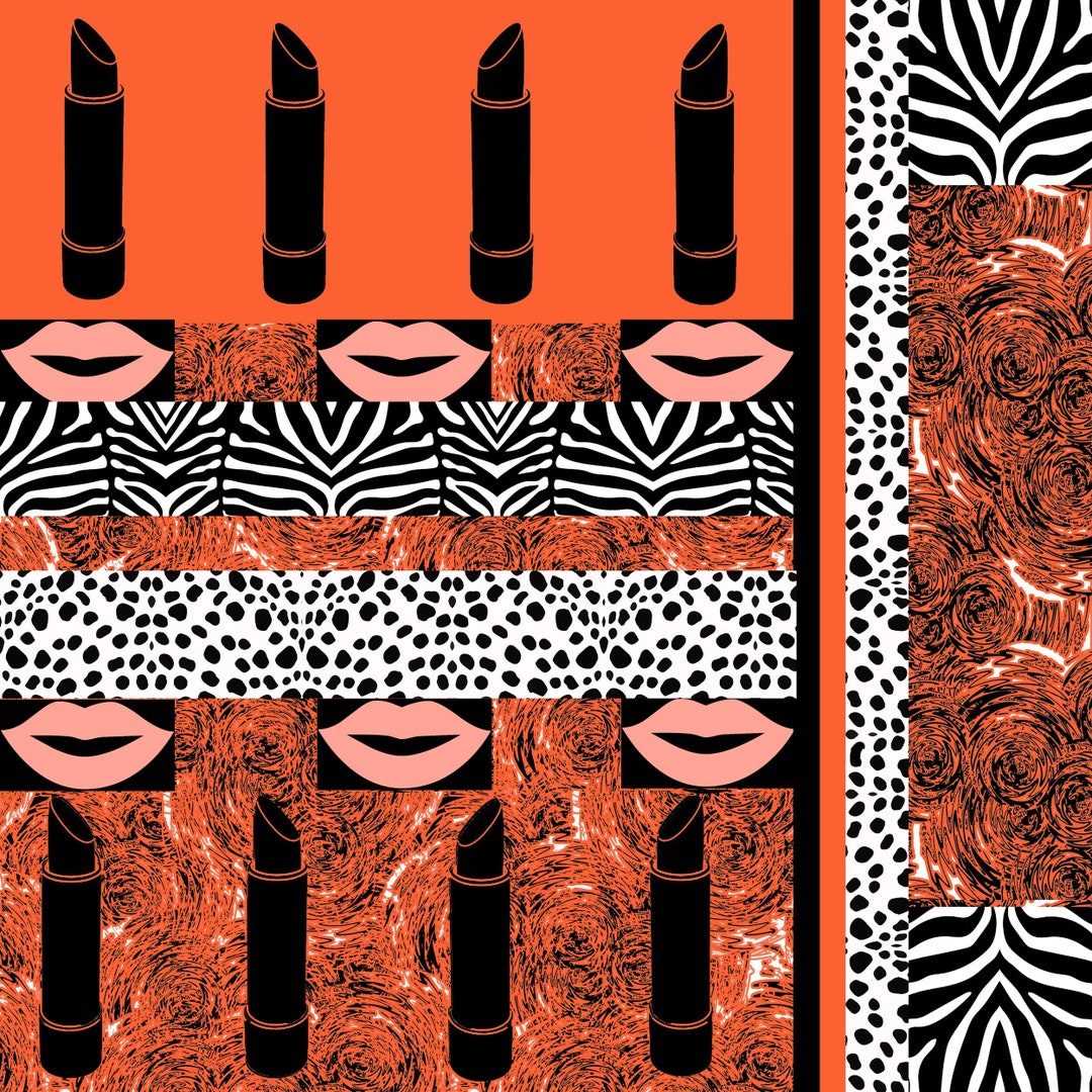 LIPSTICK POSTER, Lips Art Poster, Powder Room Wall Art, Bathroom Art ...