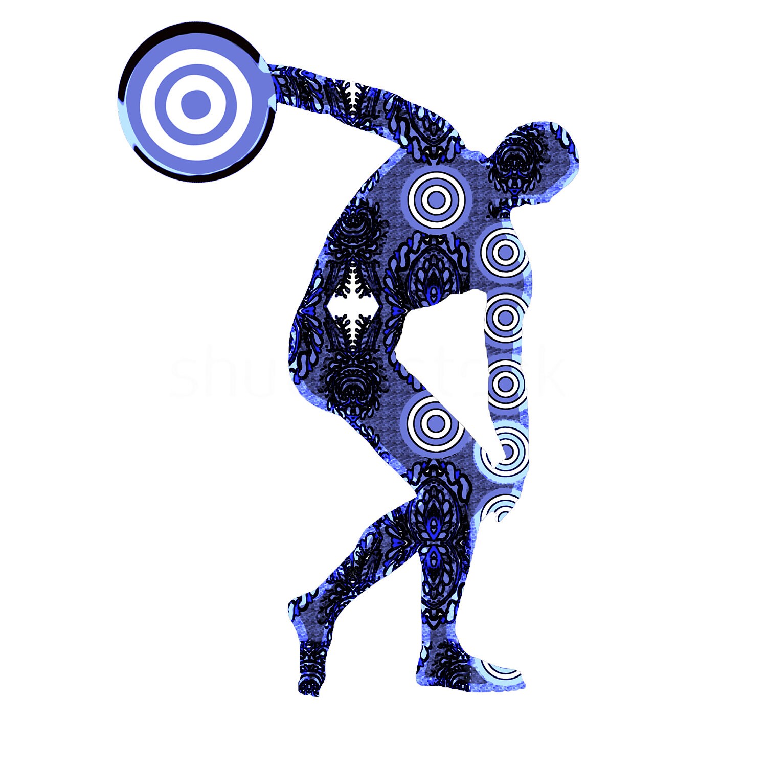 The Discobolus of Myron, Greek Disc Thrower Man, Men Sports Painting ...