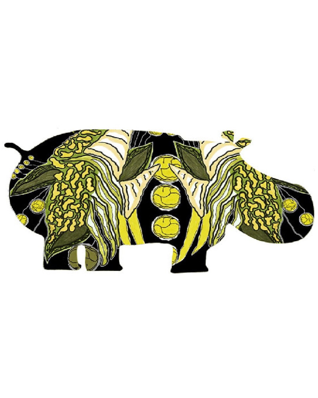 ZOO ANIMALS Wall Art, HIPPO Kids Room Art, Matching Animal Prints ...