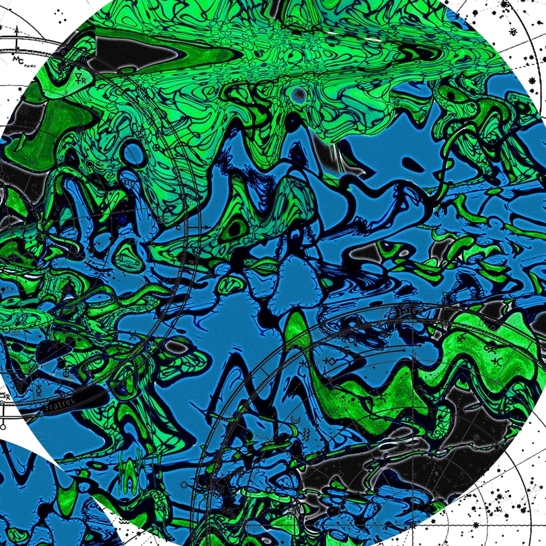 EARTH PAINTING Abstract Science Art Science Wall Art - Etsy Israel