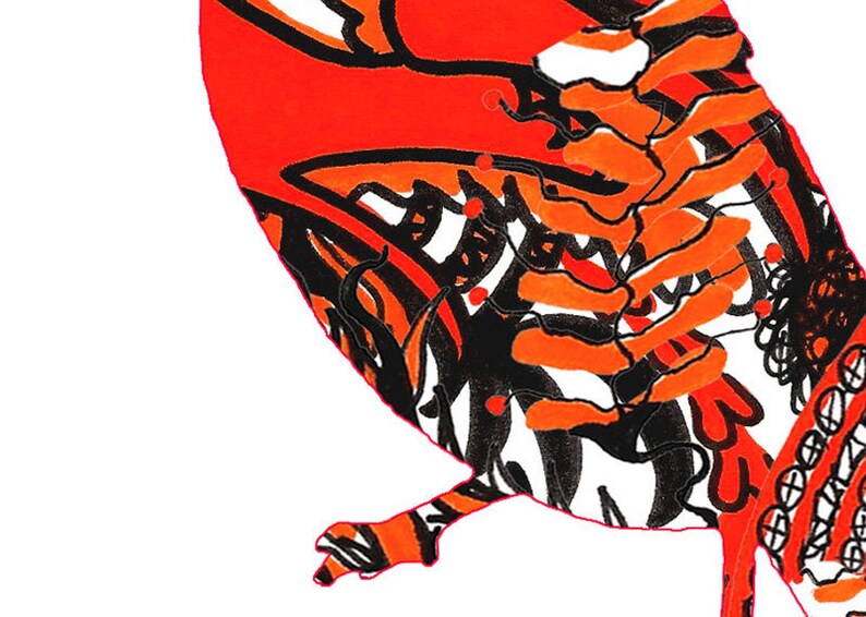 Cardinal Painting, Modern Cardinal Poster, Pop Art Bird Poster, Bird ...