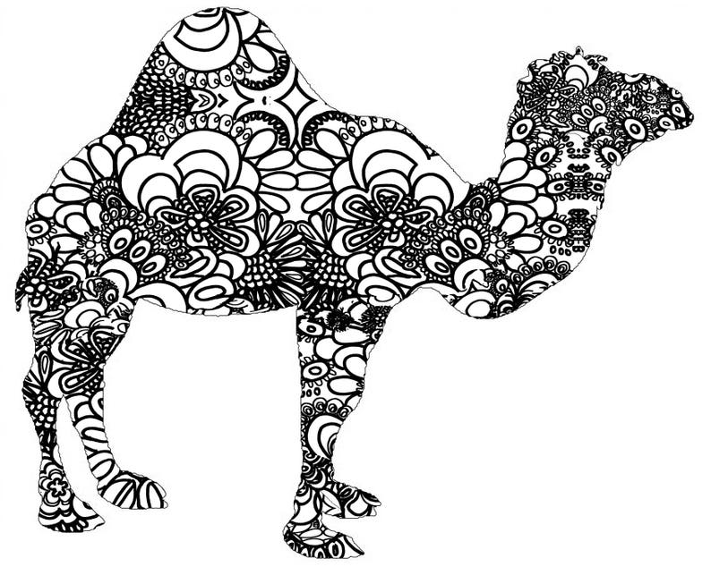 Camel Art Print, Camel Painting, Camel Poster, Animal Print, Wild ...