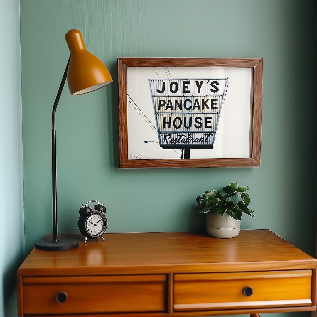 Mid-century Joey's Pancake House Roadside Sign Photography Print ...