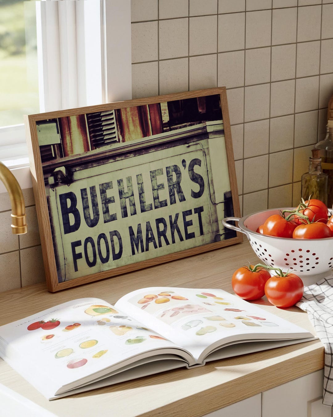 Vintage Buehler’s Food Market Painted Ad Photography Print ...