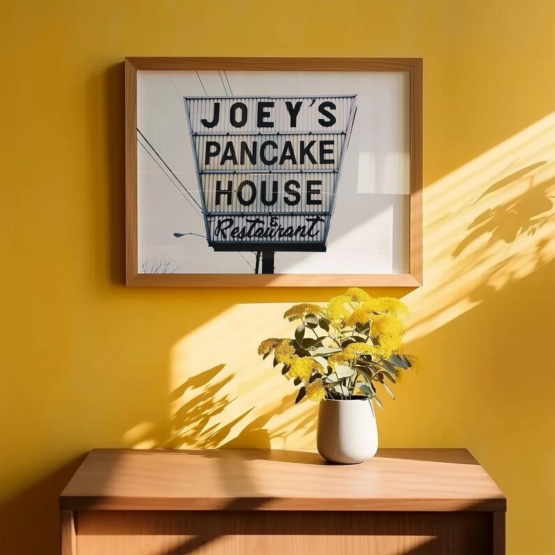 Mid-century Joey's Pancake House Roadside Sign Photography Print ...