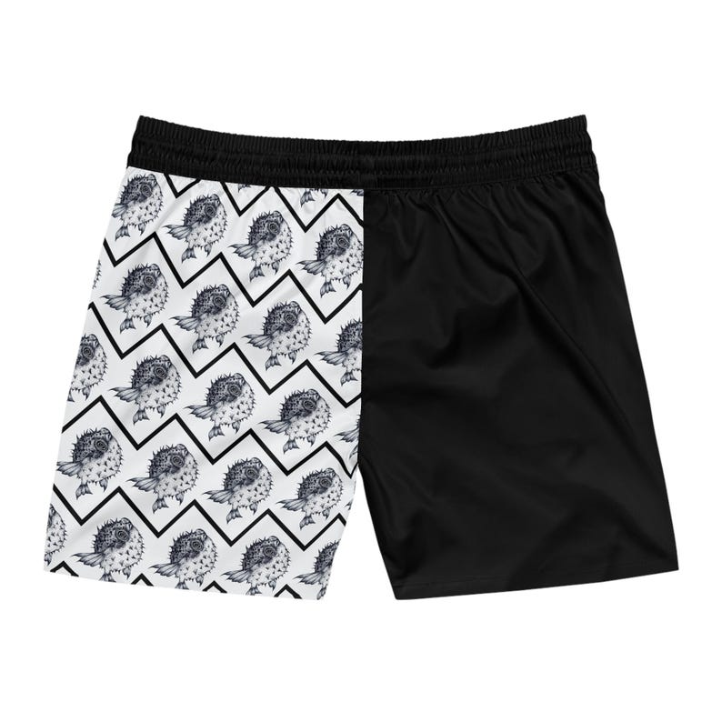 Swim Trunks, Men's Swimming Shorts Pufferfish Hypnotic Summer Beachwear ...