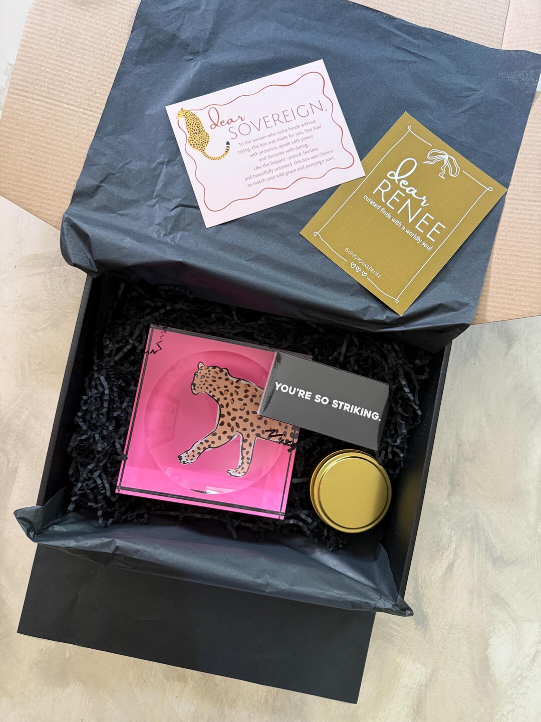 Luxury Cheetah Gift Box for Women – Boss Gift, Empowering Home Decor ...