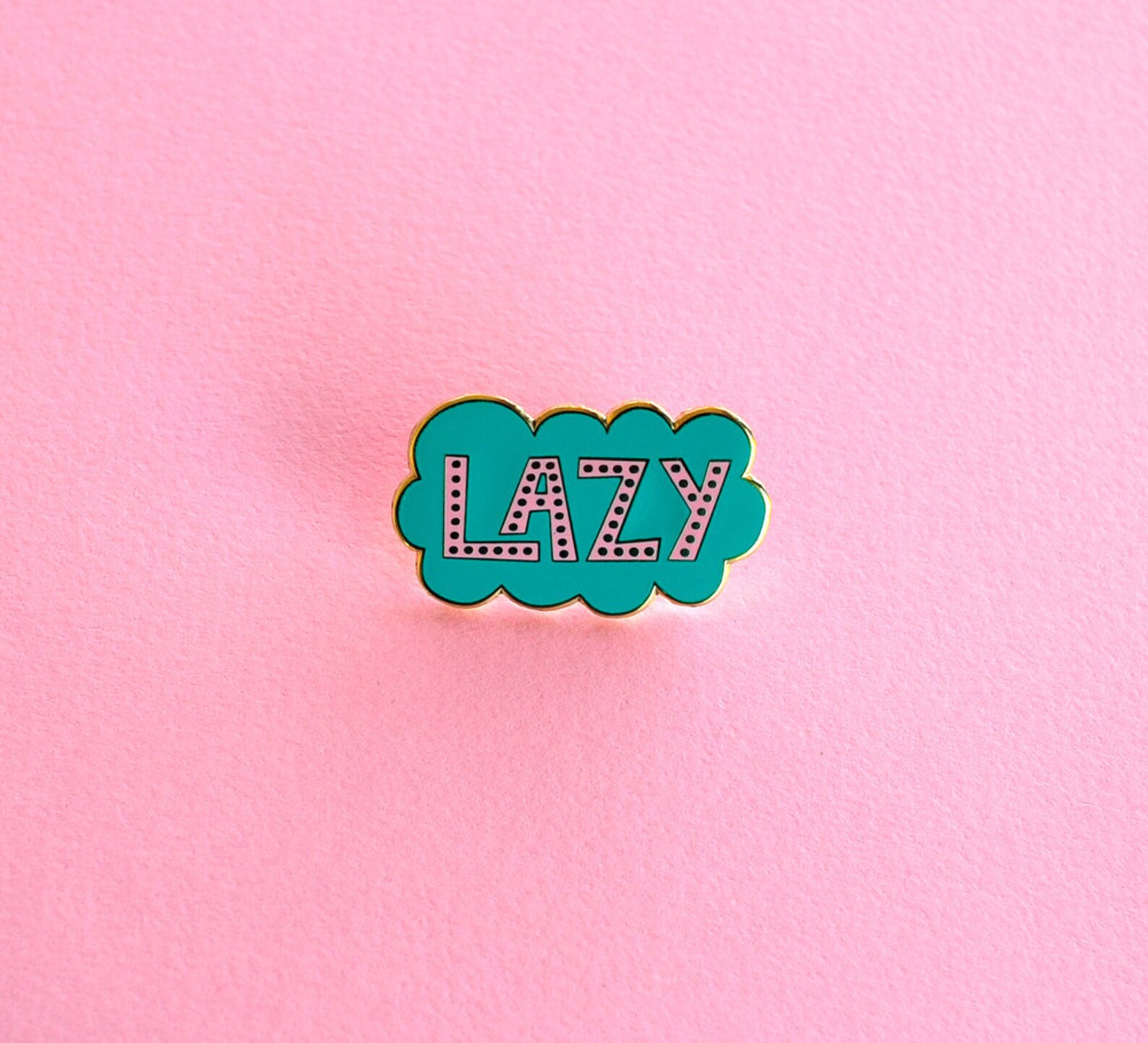 Enamel Pin Hand Lettering Lazy Cloud Gifts Under 10 - Etsy