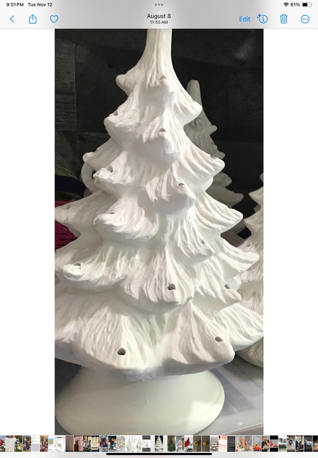 Panit Your Own Ceramic Tree Kit-with Tree 12” Lights,acrylic Paint ...
