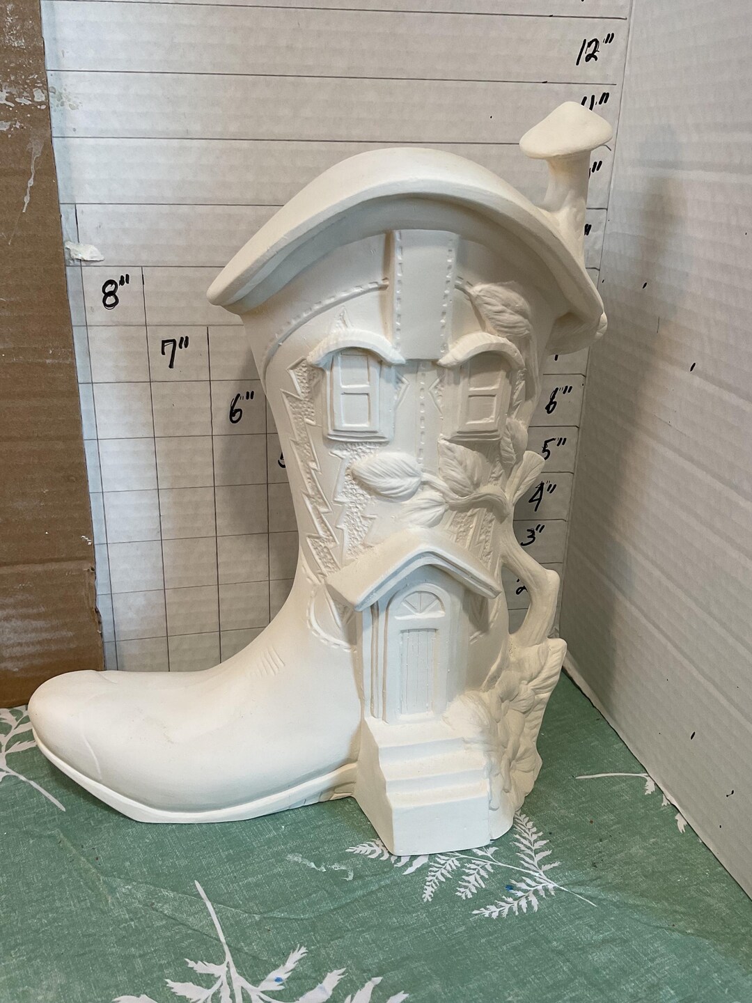 Cowboy Boot Garden Fairy House- Unpainted- Please Read Description Before Purchase- - Etsy
