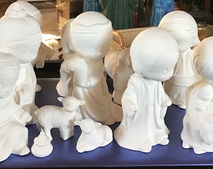Kimple 13-piece Child Bisque Nativity - Etsy