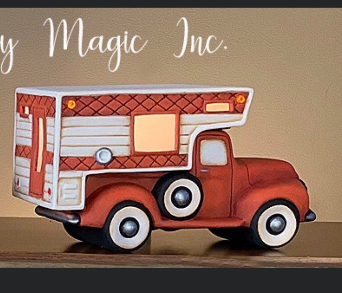 Truck With Camper Insert Unpainted -please Read Listing Before ...